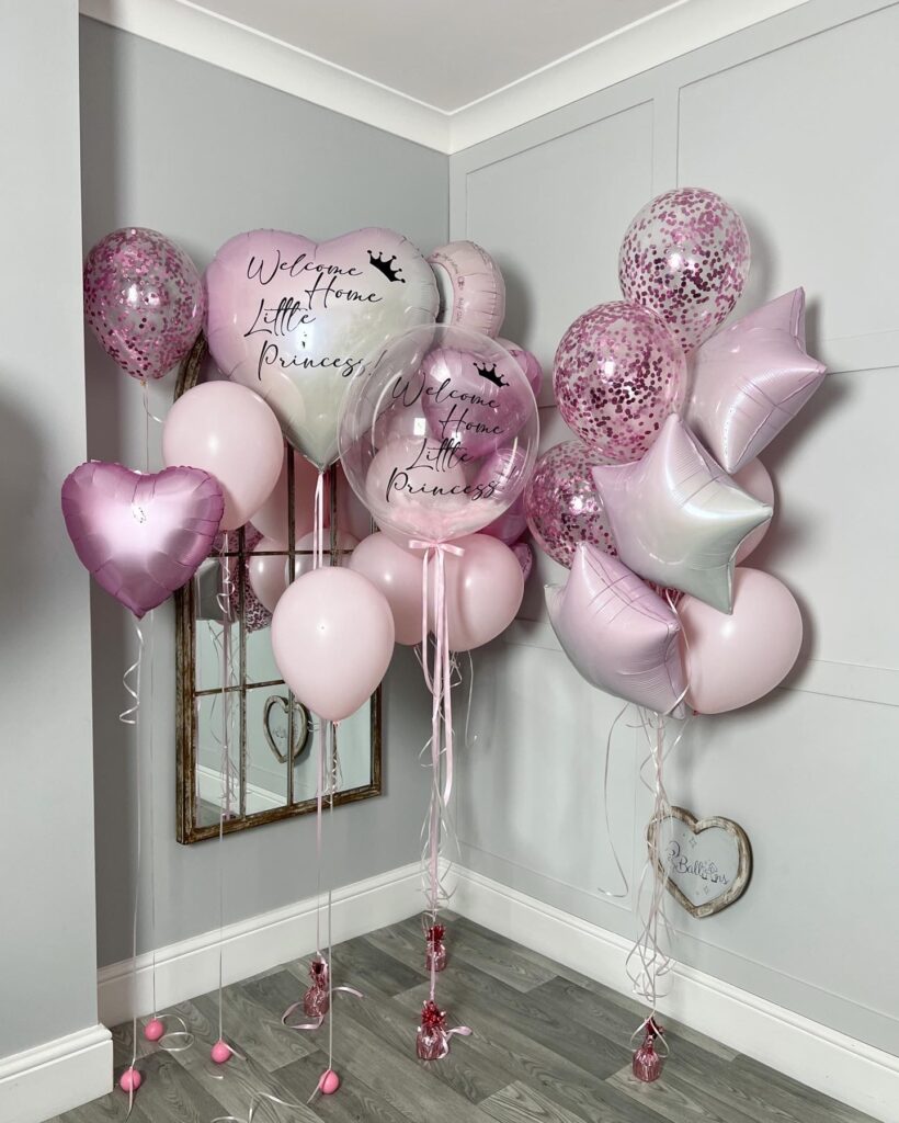 Welcome Baby Girl – Balloon Decorations in London