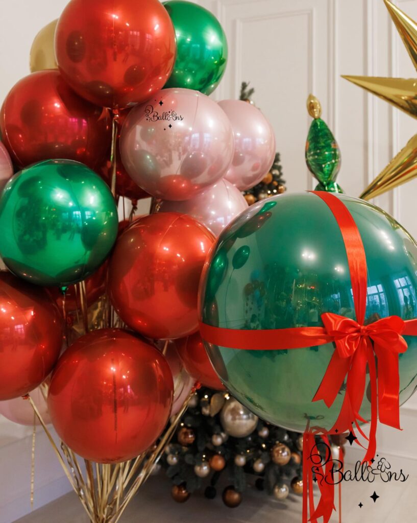 Christmas Chrome Balloon Bundle – Balloon Decorations in London